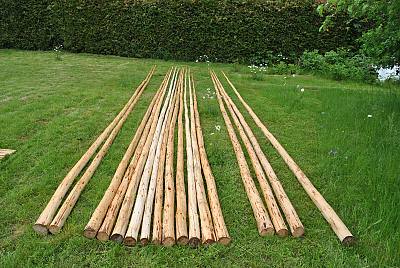 Tipi poles | Tipi poles | Native American Tipis | FamWest natural tents