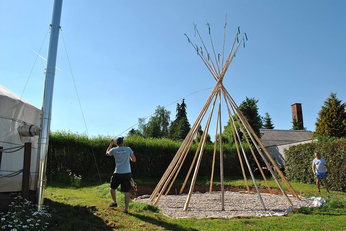 Tipi poles